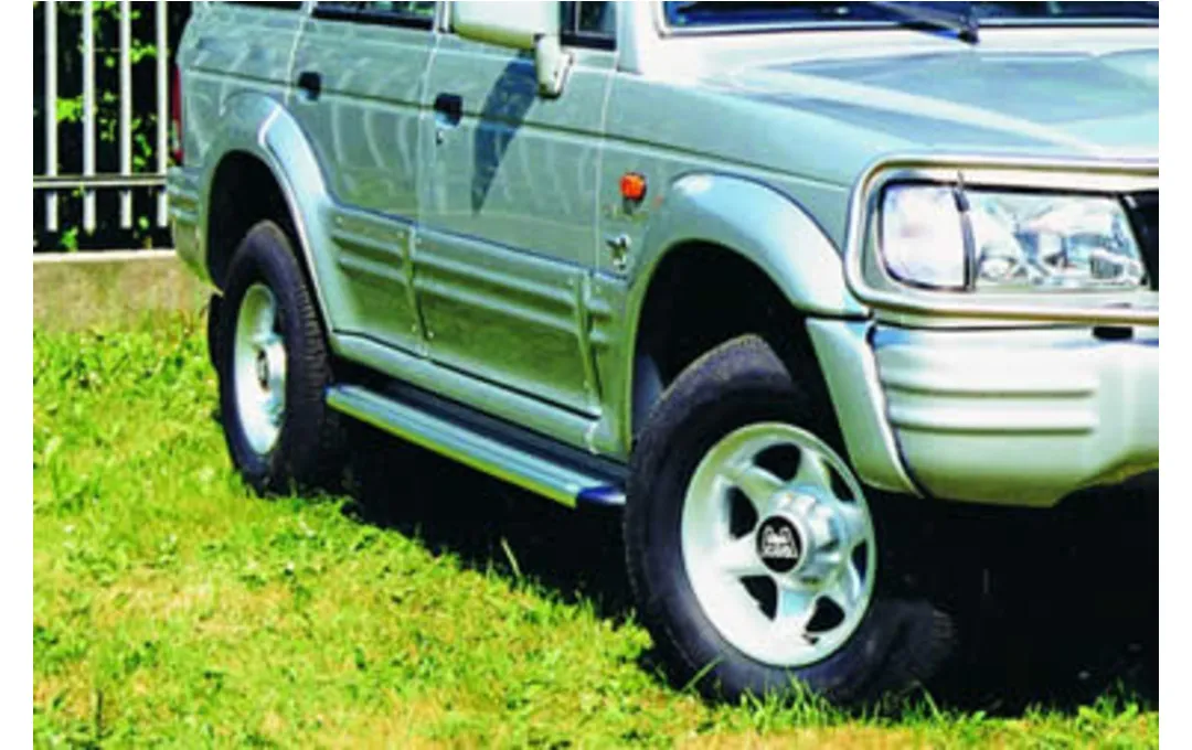 ALU RUNNING BOARD 4 DOORS WITHOUT BODY KIT S50 for HYUNDAI GALLOPER DAL ...