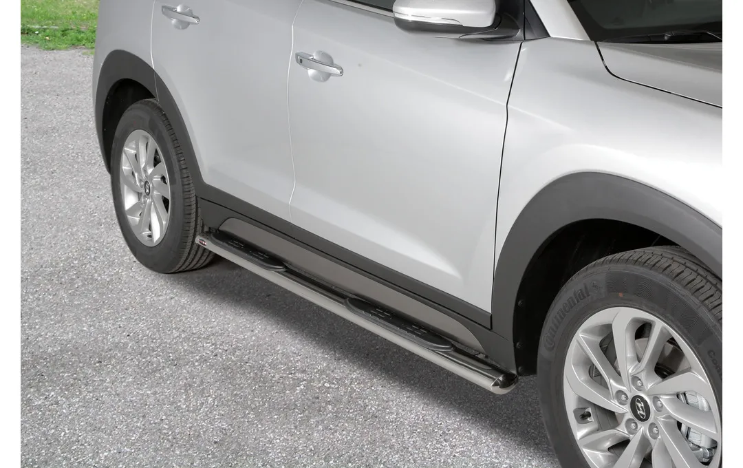 SIDE STEP OVAL STAINLESS STILL BRILL okx mod.2018 for HYUNDAI TUCSON ...