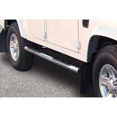 Stainless steel side steps LAND ROVER DEFENDER 90 DAL 1983 AL 2019 ...